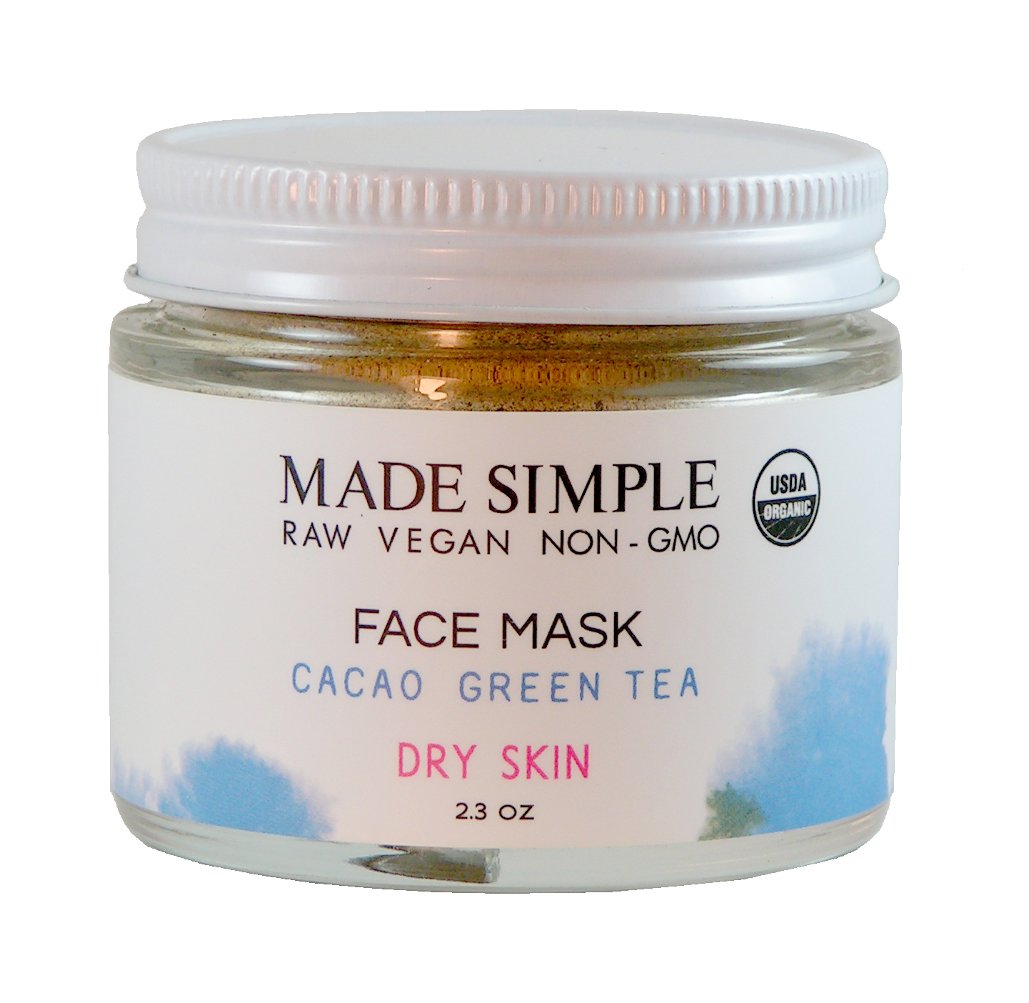 Cacao Green Tea Face Mask(Dry Skin) - Made Simple Skin Care