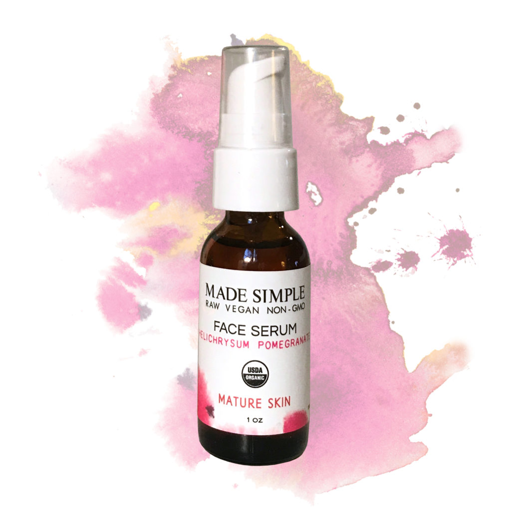 Certified Organic Vegan Serum for Mature Skin
