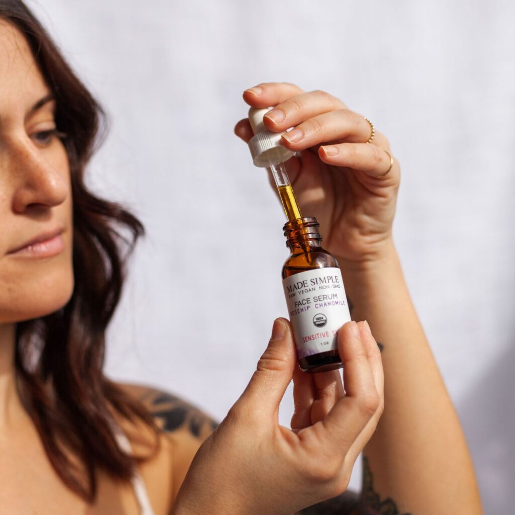 Rosehip Chamomile Face Serum (Sensitive Skin) - Made Simple Skin Care