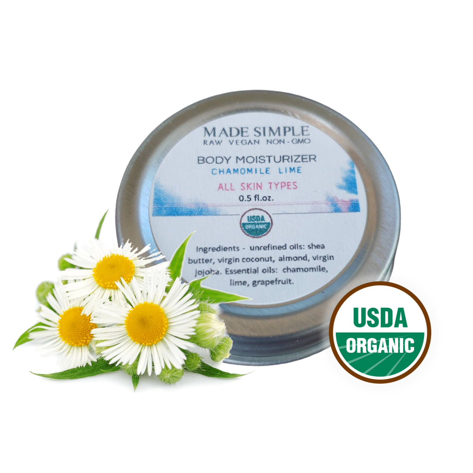 Certified Organic Vegan Moisturizers - All Skin Types