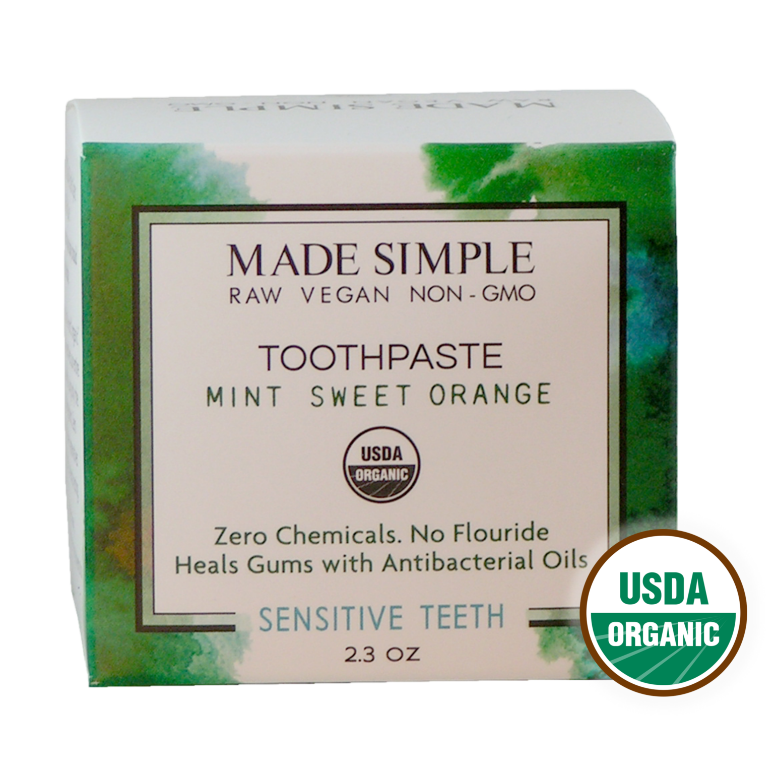 Certified Organic Vegan Toothpaste - Made Simple Skin Care