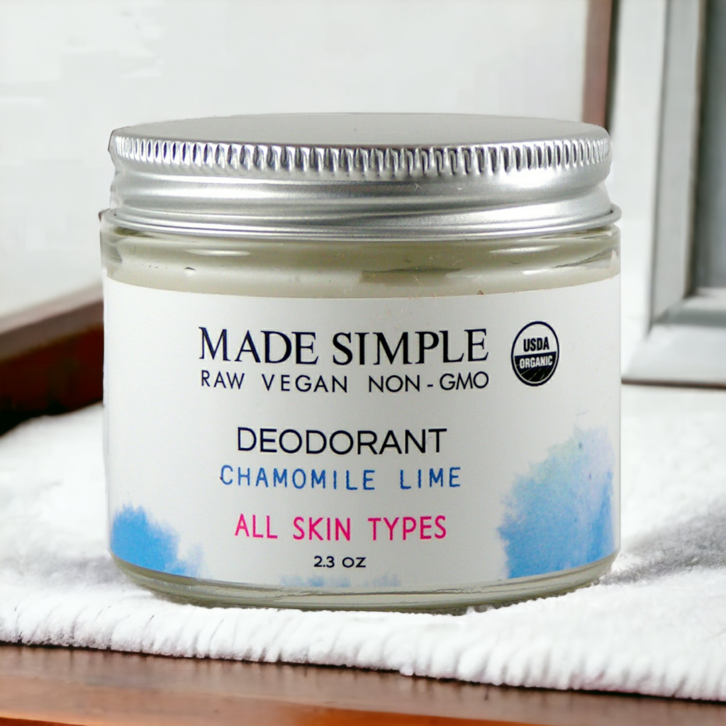 Vegan Certified Organic Deodorant - Chamomile Lime