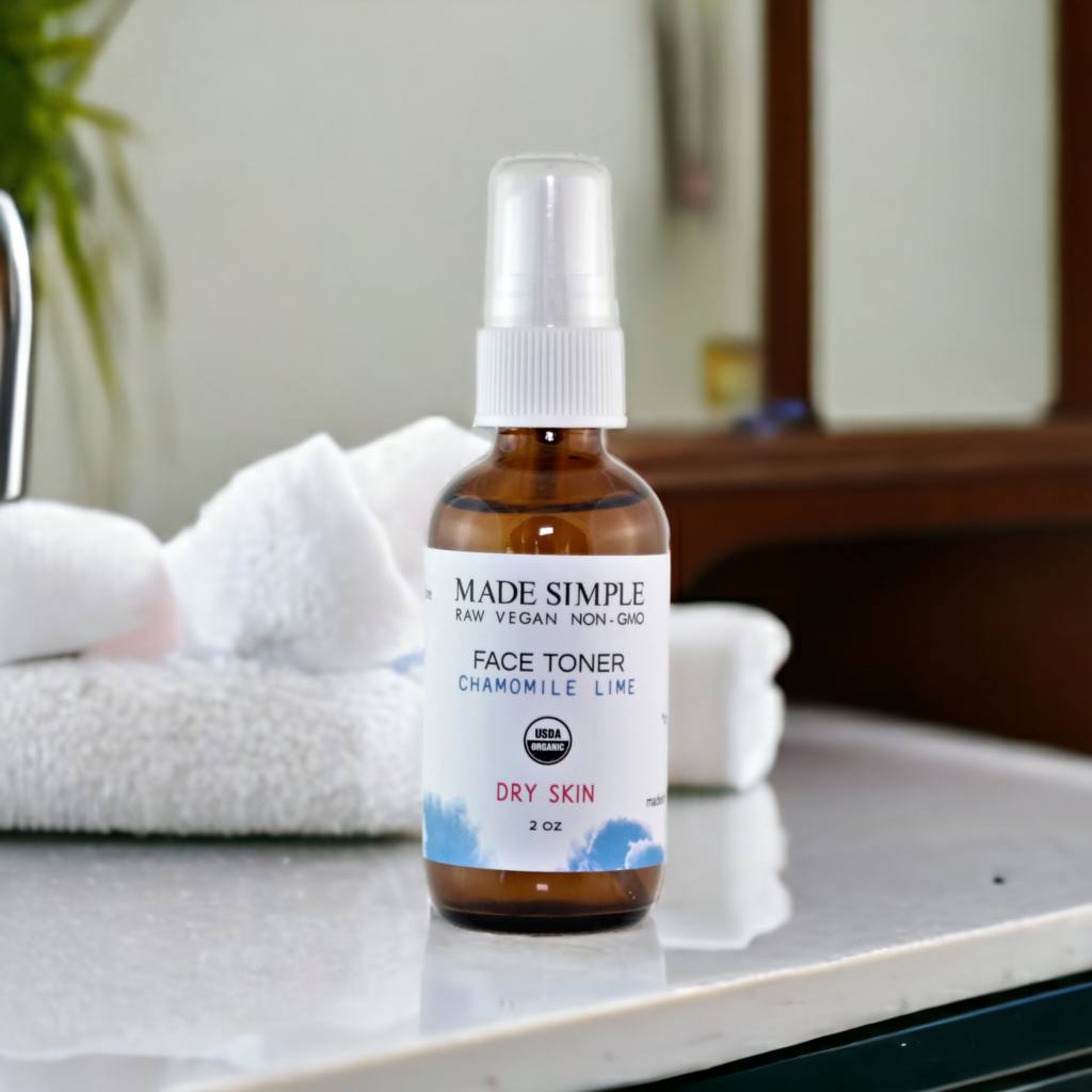 Certified Organic Vegan Toner for Dry Skin