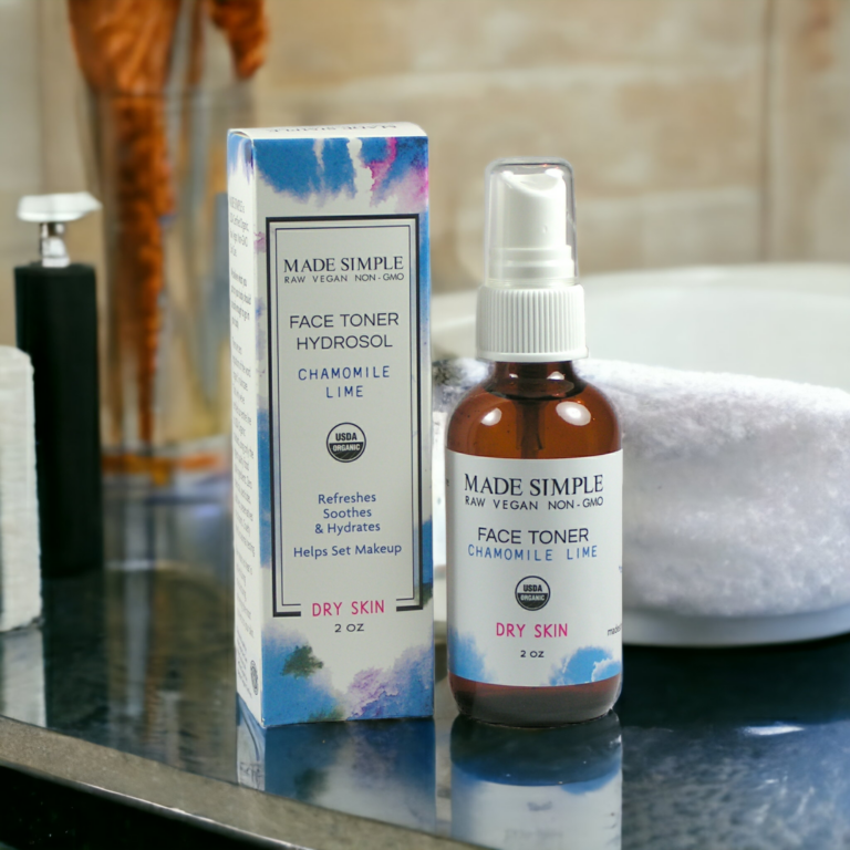 Certified Organic Vegan Toner for Dry Skin